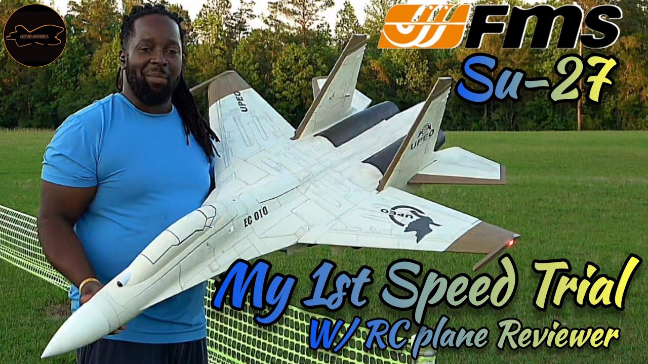 NEW FMS Su-27 Speed Trial ft. Bobby of @RCPlaneReviewer #rcplane # ...