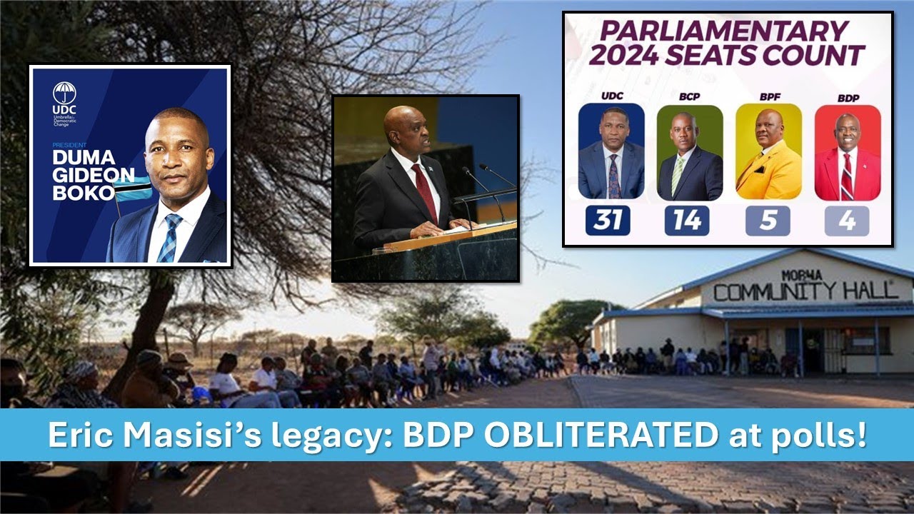 Botswana Democratic Party OBLITERATED at polls! | Masisi leads BDP to ...