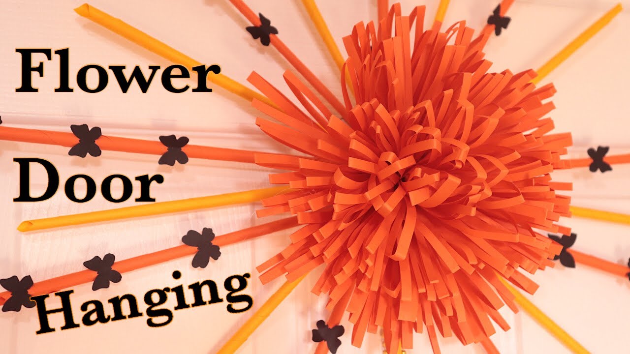 Paper door decor ideas | DIY Door hanging decoration | how to make ...