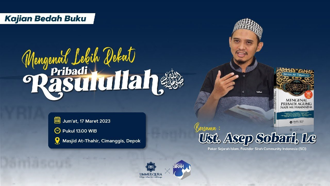 LIVE | Mengenal Lebih Dekat Pribadi Rasulullah | Bedah Buku Bersama ...