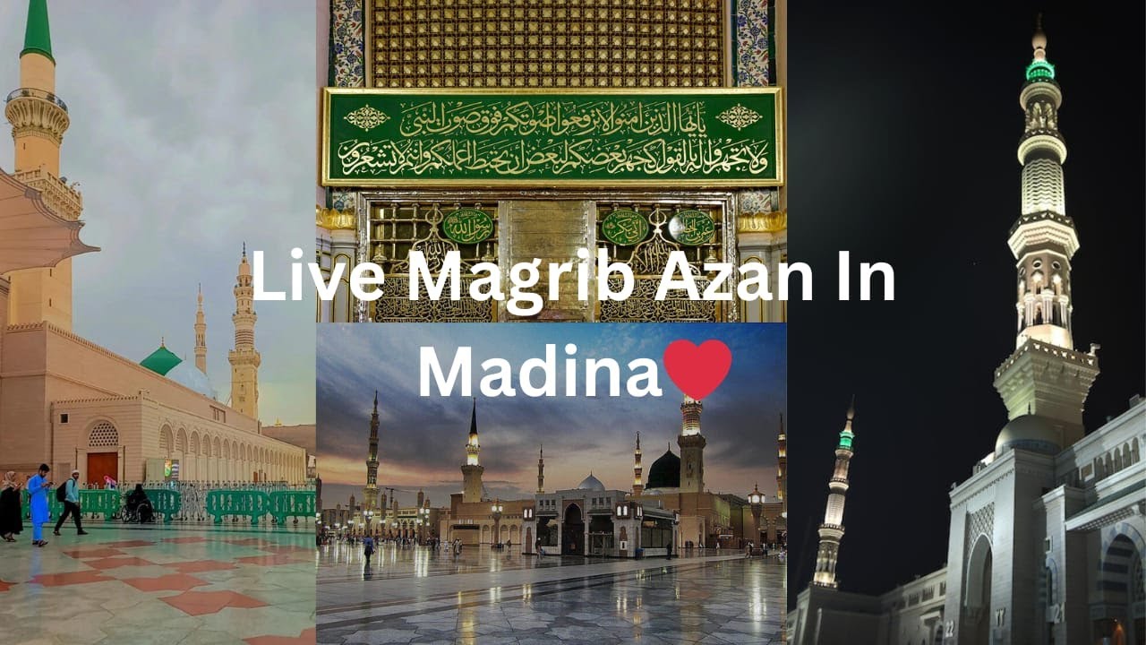 Live Magrib Azan At Madina Shareef 📿 | Madina Live Azan | My 1st Time ...