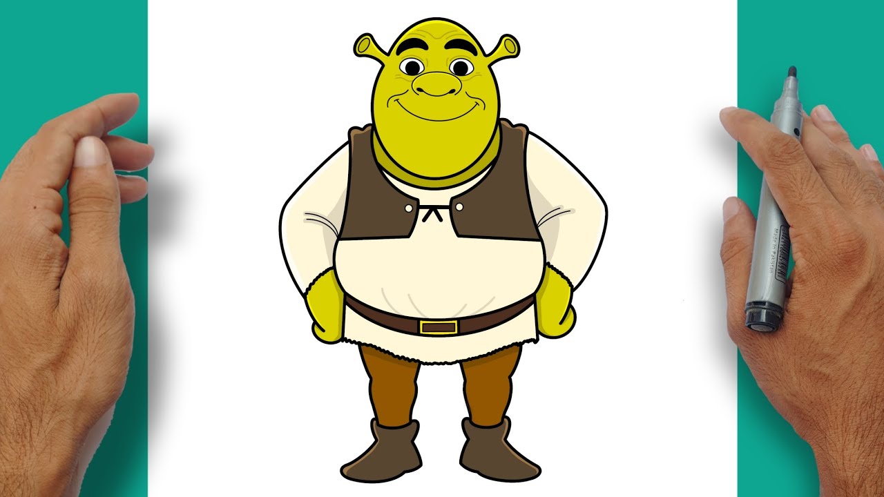 How to Draw SHREK Easy Step-by-step | Shrek 5 - YouTube
