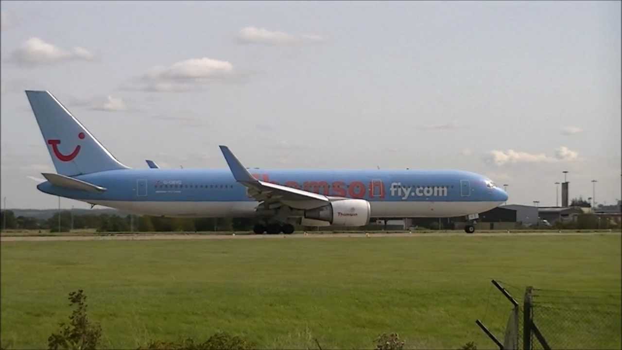 B767-300 Landing @Leeds Bradford Airport - YouTube