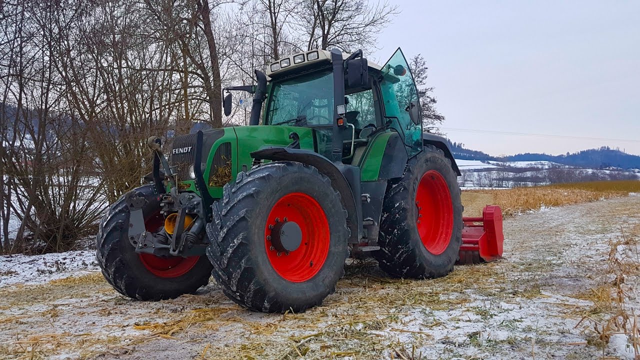Mulchen mit Fendt 817 Vario [Sound] [CabView] - YouTube