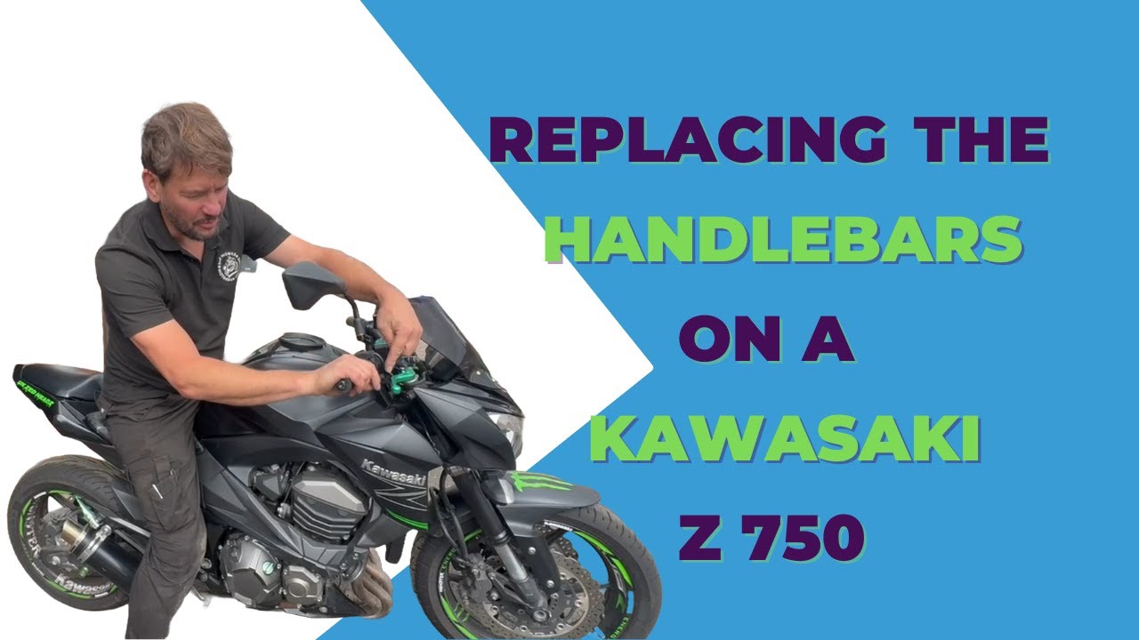 Handlebar Replacement on a Kawasaki Z750 Motorbike - YouTube