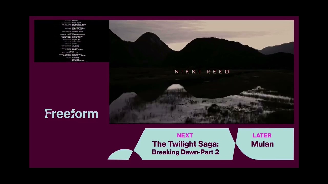 The Twilight Saga: Breaking Dawn Part 1 (2011) end credits (Freeform ...