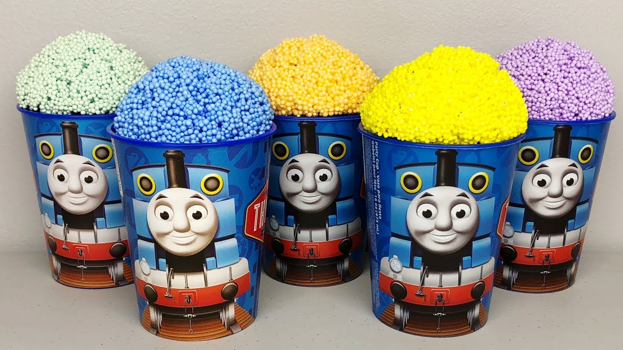Thomas the Train Learn Colors Playfoam Educational Video for Children ...