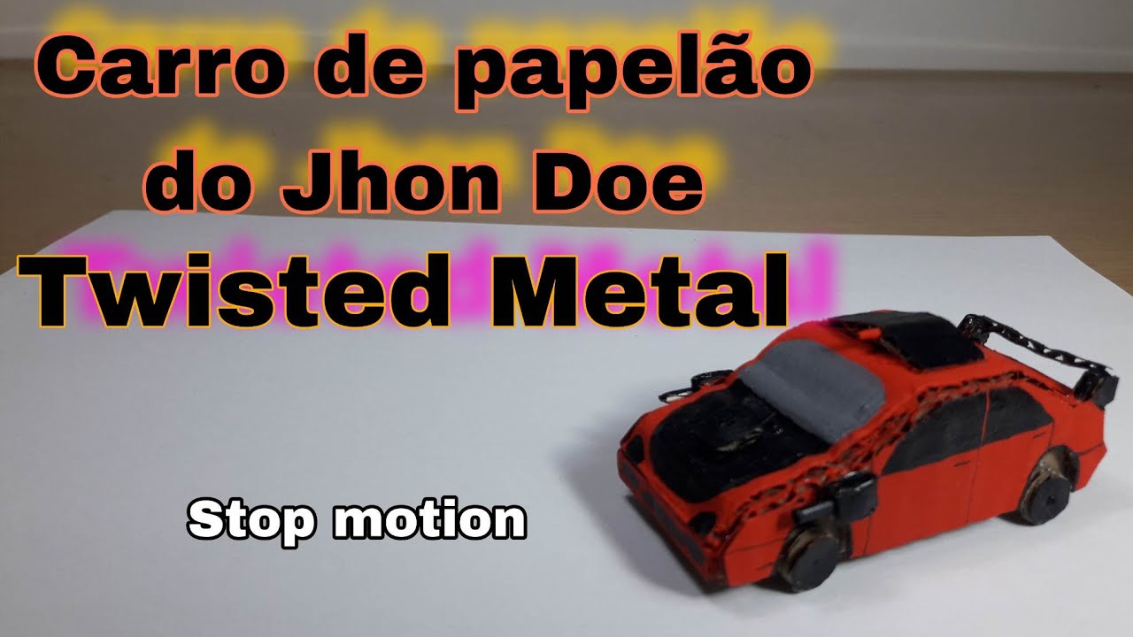 Carro de papelão - TwistedMetal Jhon Doe / Cardboard car TwistedMetal ...