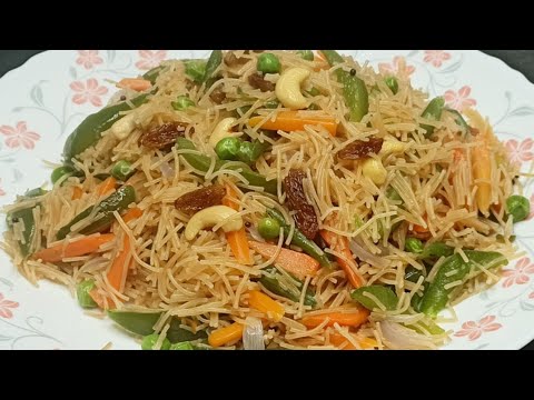 10 min Breakfast/dinner Perfect Jhal Semai | Vermicelli Upma | ঝাল ...