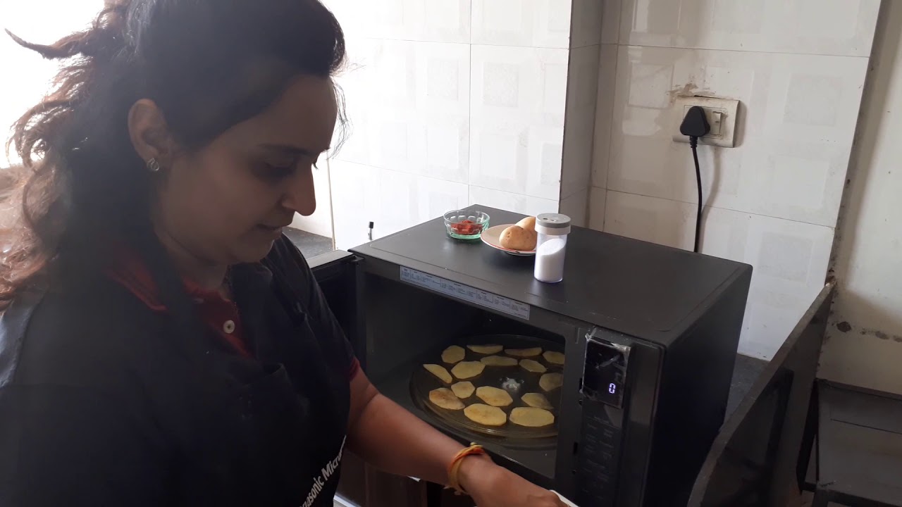 Chips in microwave - YouTube