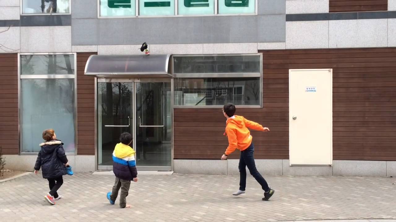Throwing shoes at the playground - YouTube