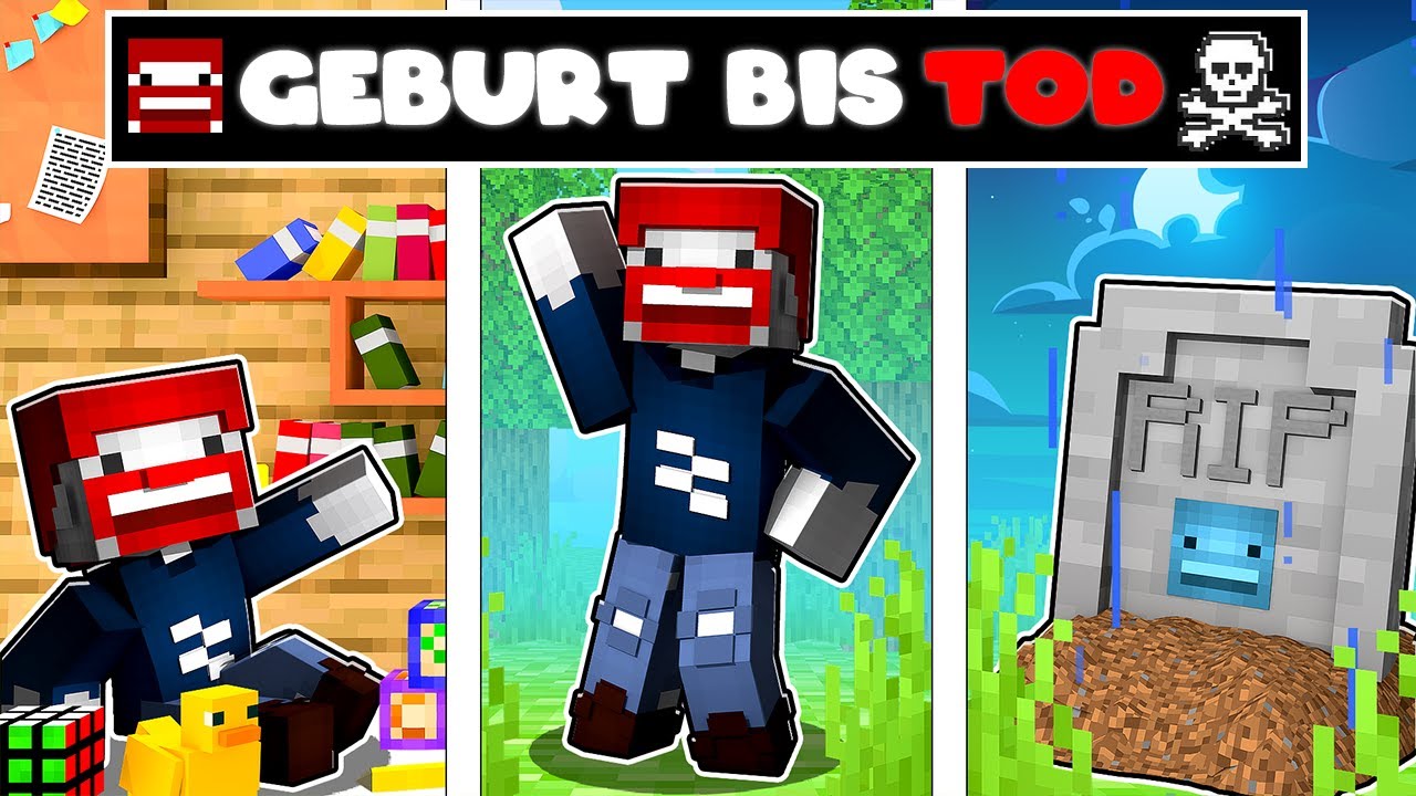 BENX's GEBURT bis TOD in Minecraft! - YouTube