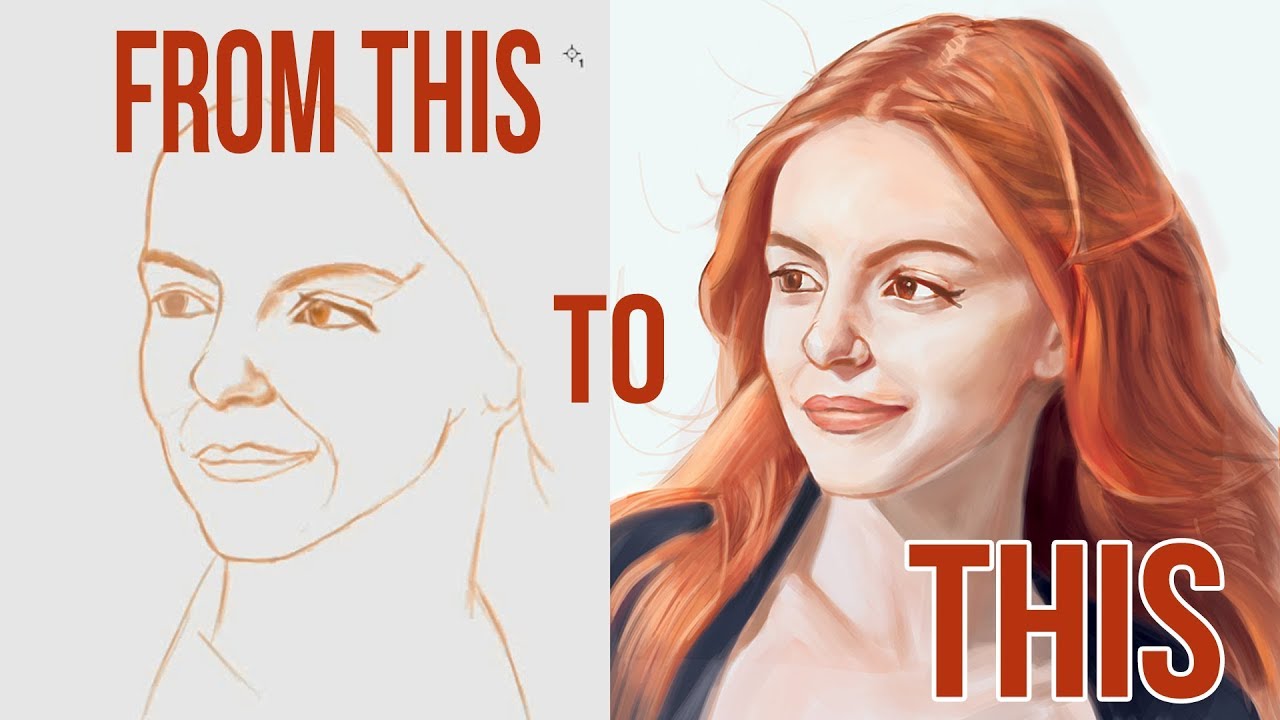 How to Draw a Face | Speed Painting Demonstration - YouTube