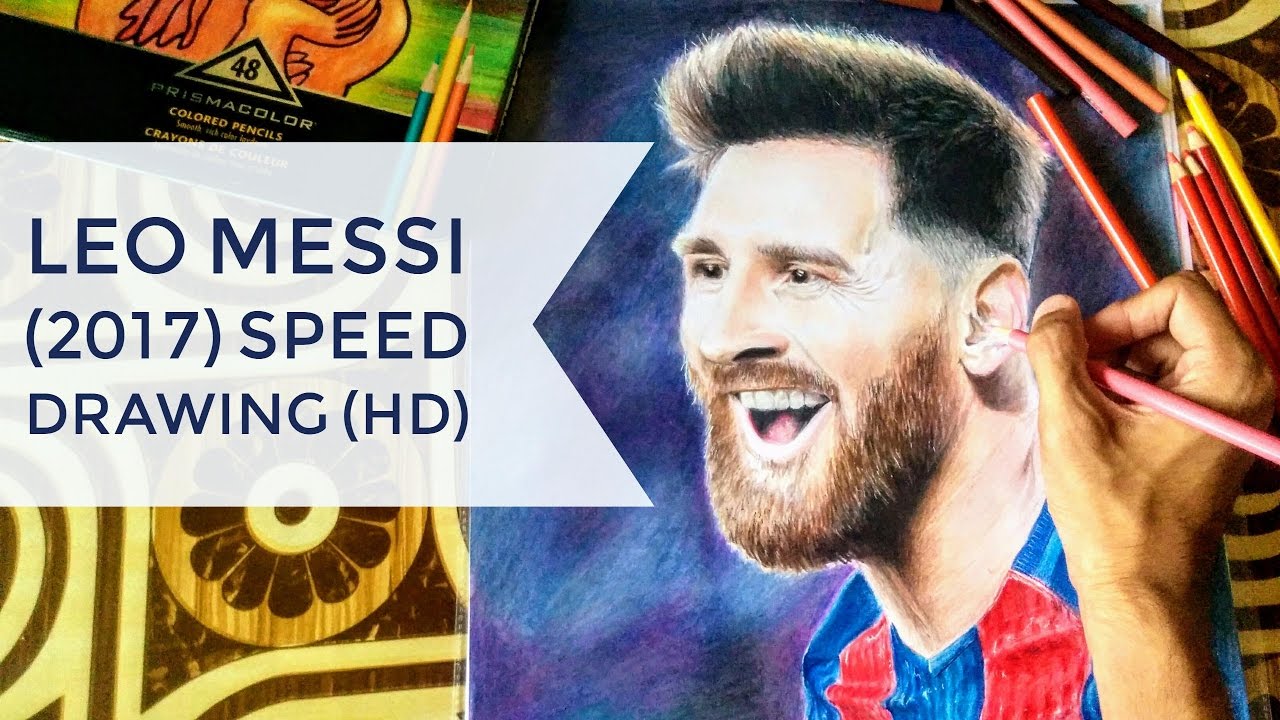 Lionel Messi (2017) Speed Drawing (HD) - YouTube