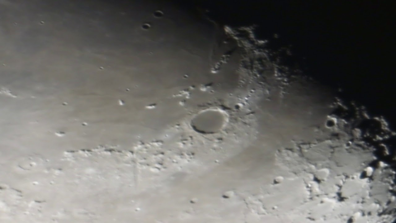 Live Moon Clear Footage With A CGXL 1400 HD Telescope - YouTube