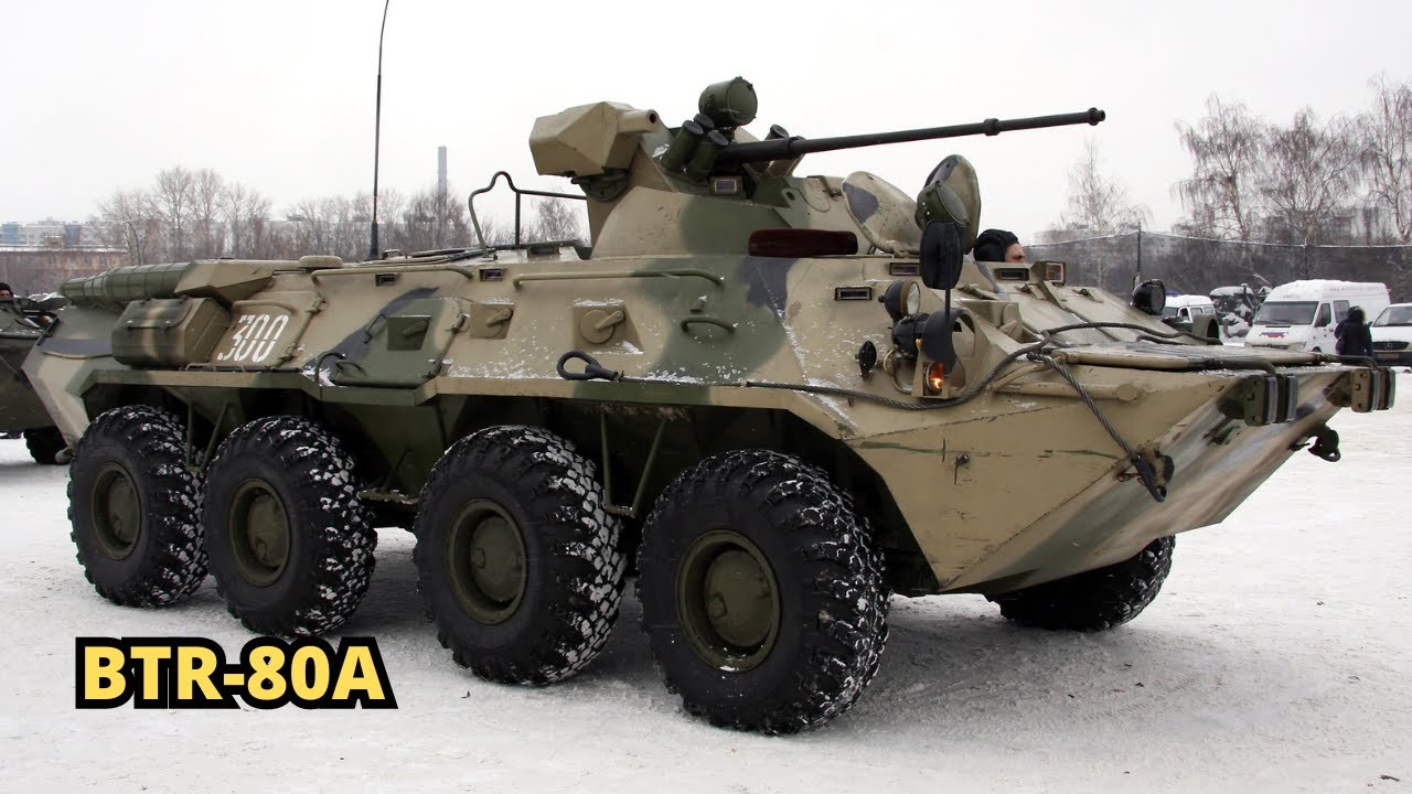 BTR 80A Armored personnel carrier - YouTube