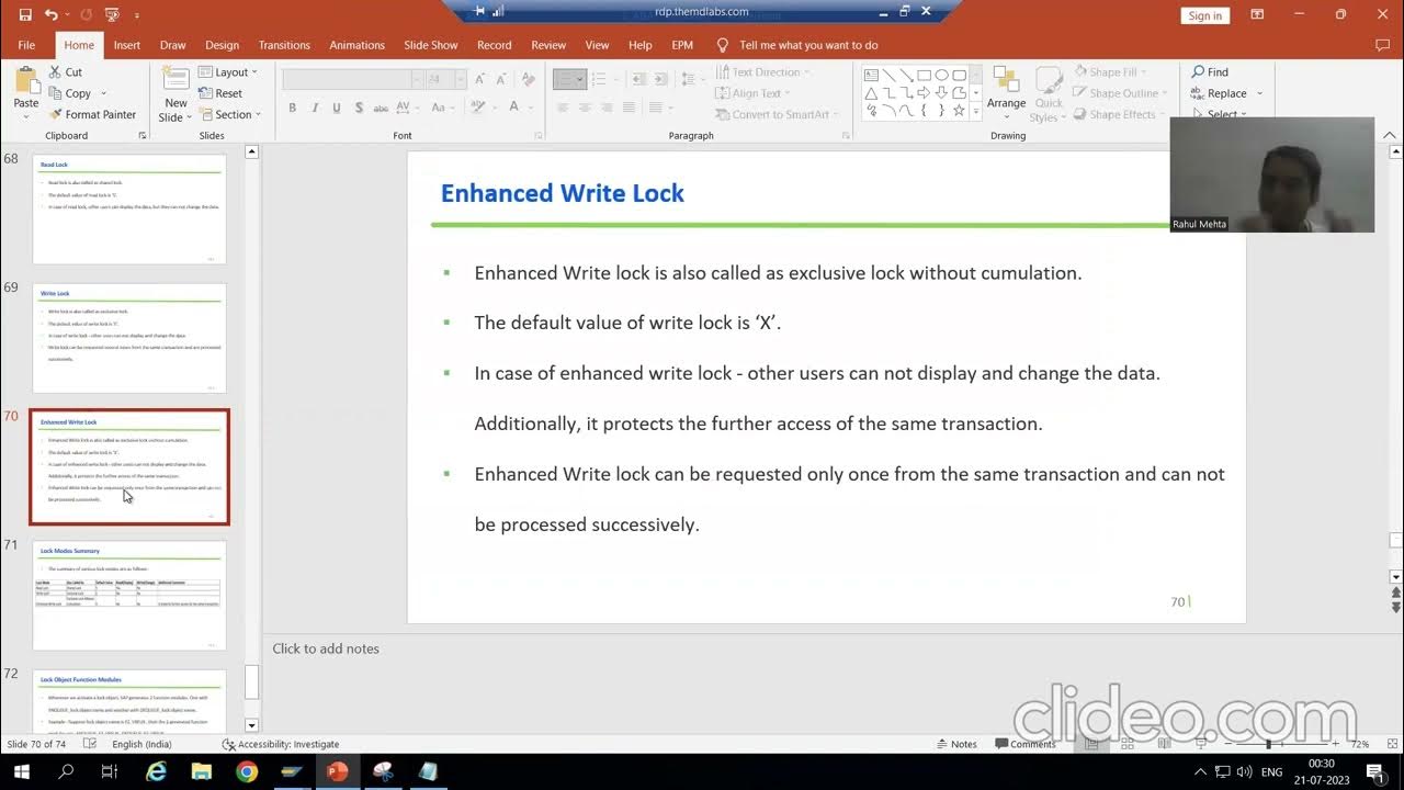 51 - ABAP Dictionary - Lock Objects - Lock Modes Part2 - YouTube