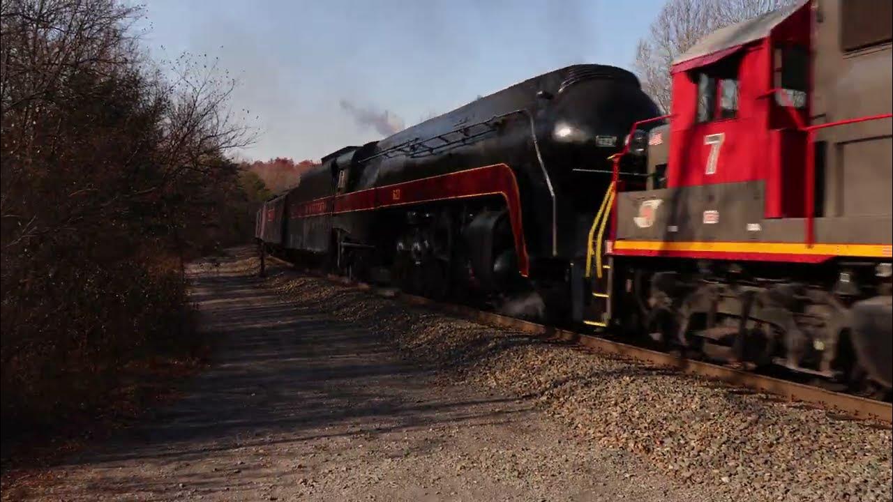 N&W J 611 Ferry Move - Jackson Hunter Access Trail - Ferrol, VA - November 7, 2023 - YouTube
