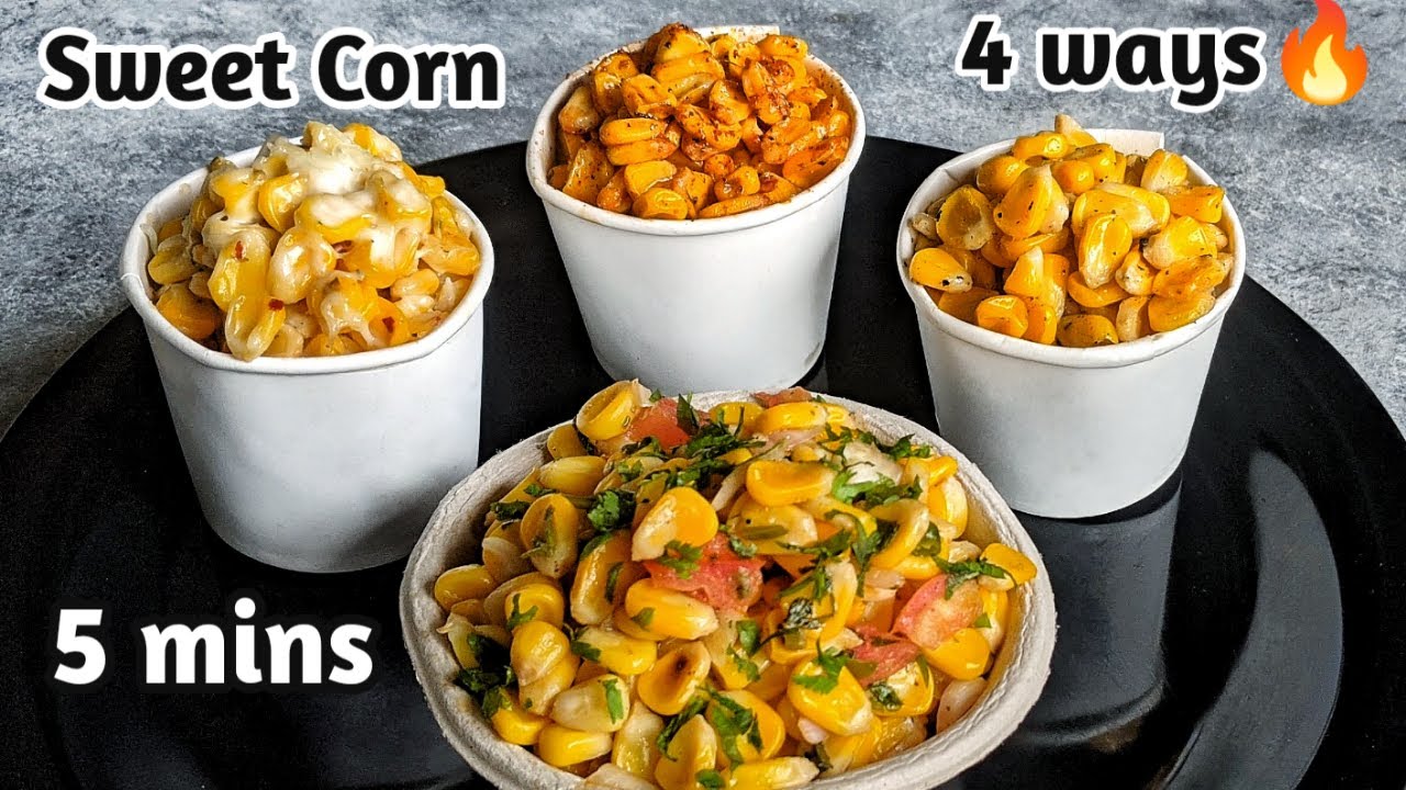 American sweet corn 4 ways | Lemon pepper | Peri peri | Cheese corn ...