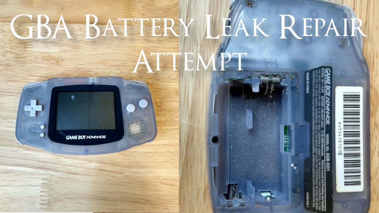 Fixing Retro Consoles - Gameboy Advance With Battery Acid Leak Damage ...