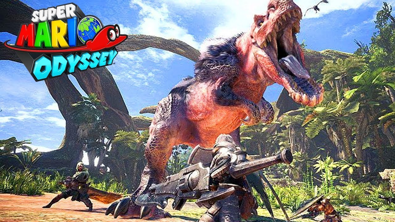 Monster Hunter World With Super Mario Odyssey Music - YouTube