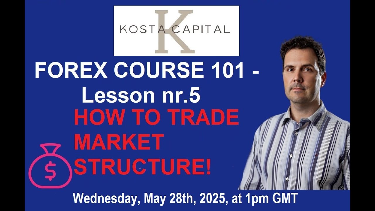 INSTITUTIONAL FOREX COURSE 101 - LESSON 5- How to TRADE MARKET STRUCTUE ...