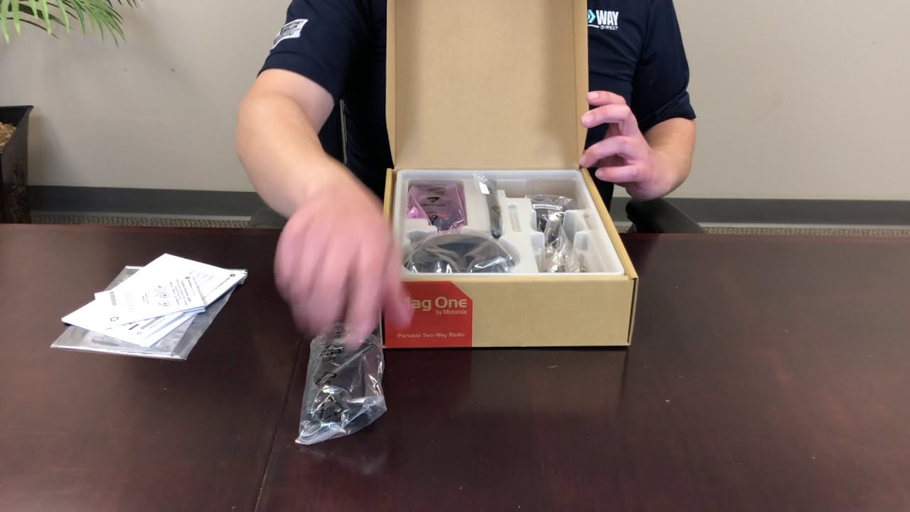 Unboxing The Motorola Mag One BPR40 Two-Way Radio - YouTube