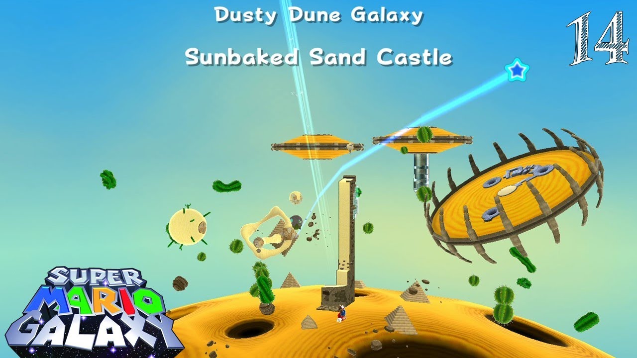 Super Mario Galaxy HD (2020) #14 Dusty Dune Galaxy (NSW 3D All Stars ...