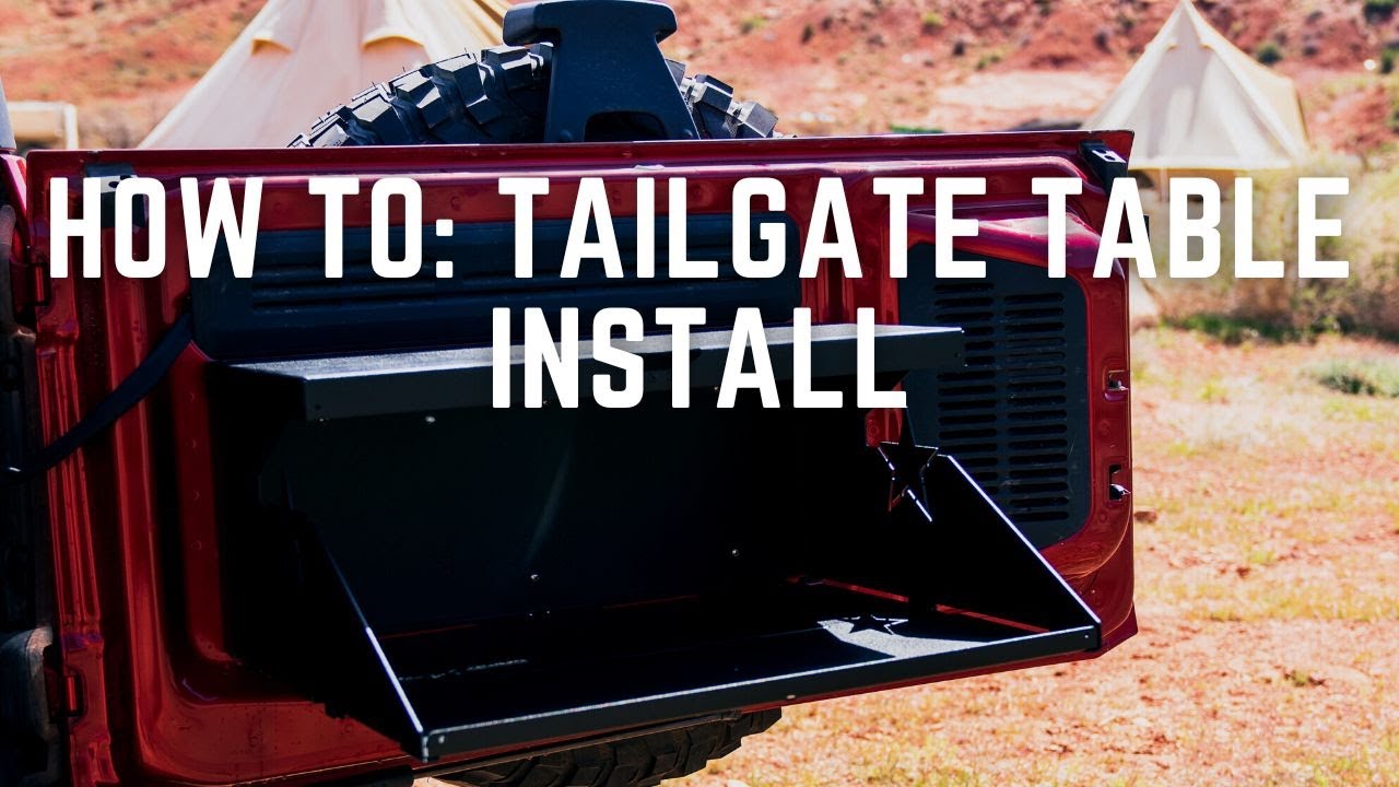 How-To: Installing Rock Slide Engineering Tailgate Table on 2021-2022 Bronco | Bronco Nation ...