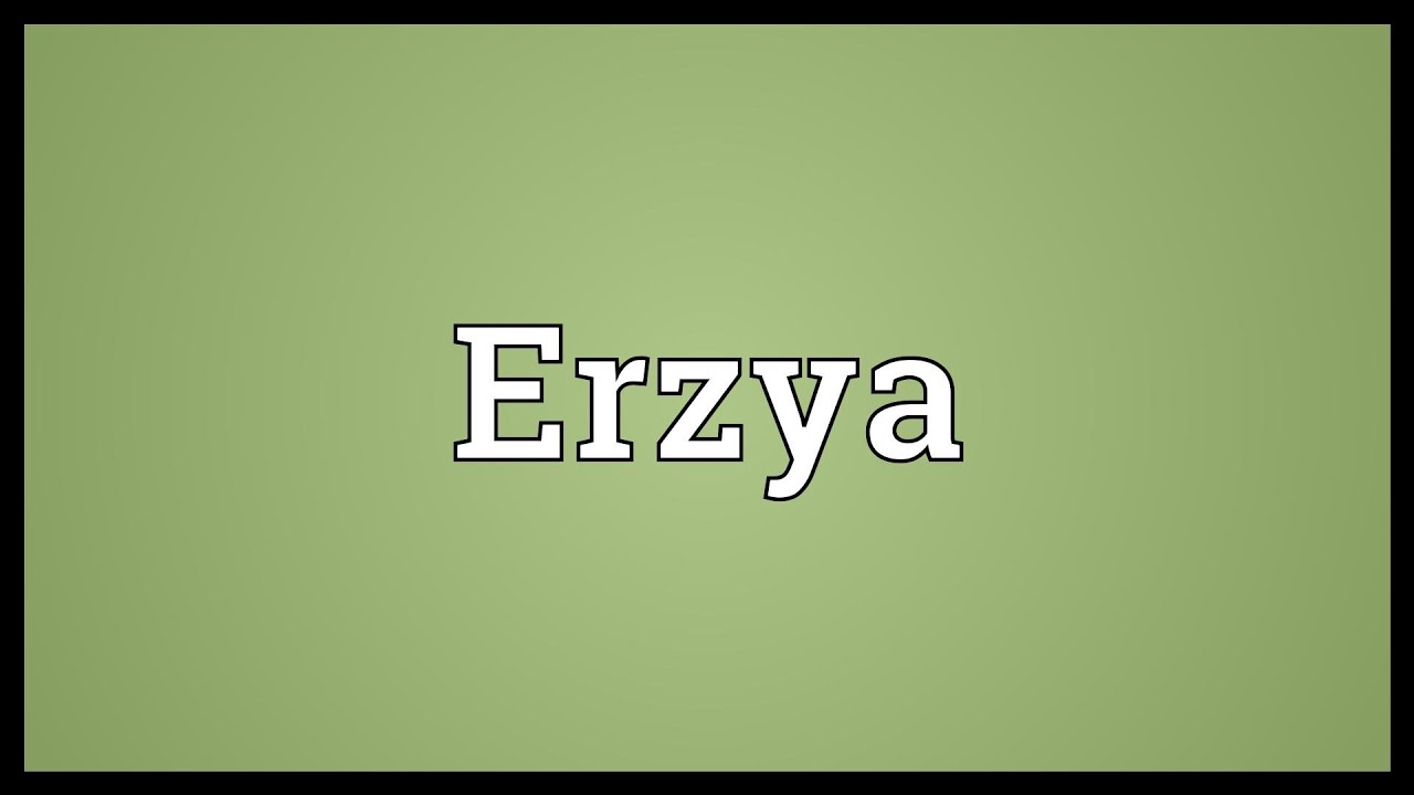Erzya Meaning - YouTube