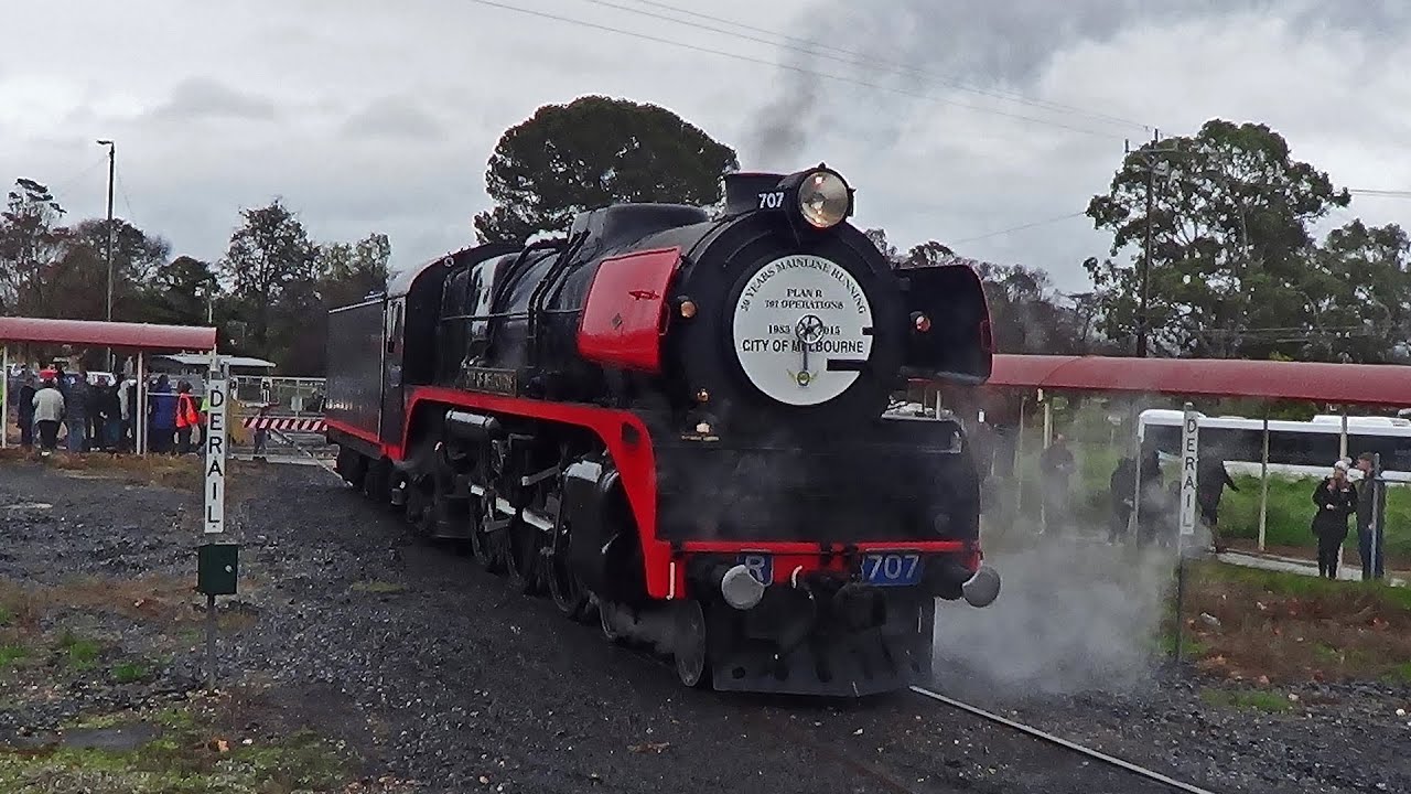 Shunting and Turning a R Class, 707 Operations, R707 at Bacchus Marsh ...