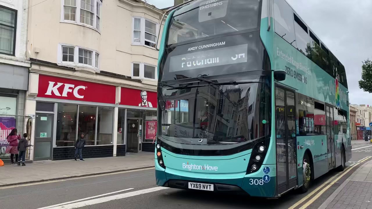 BRIGHTON & HOVE BUS ROUTE 5A PASSING THROUGH WESTERN ROAD BRIGHTON ...