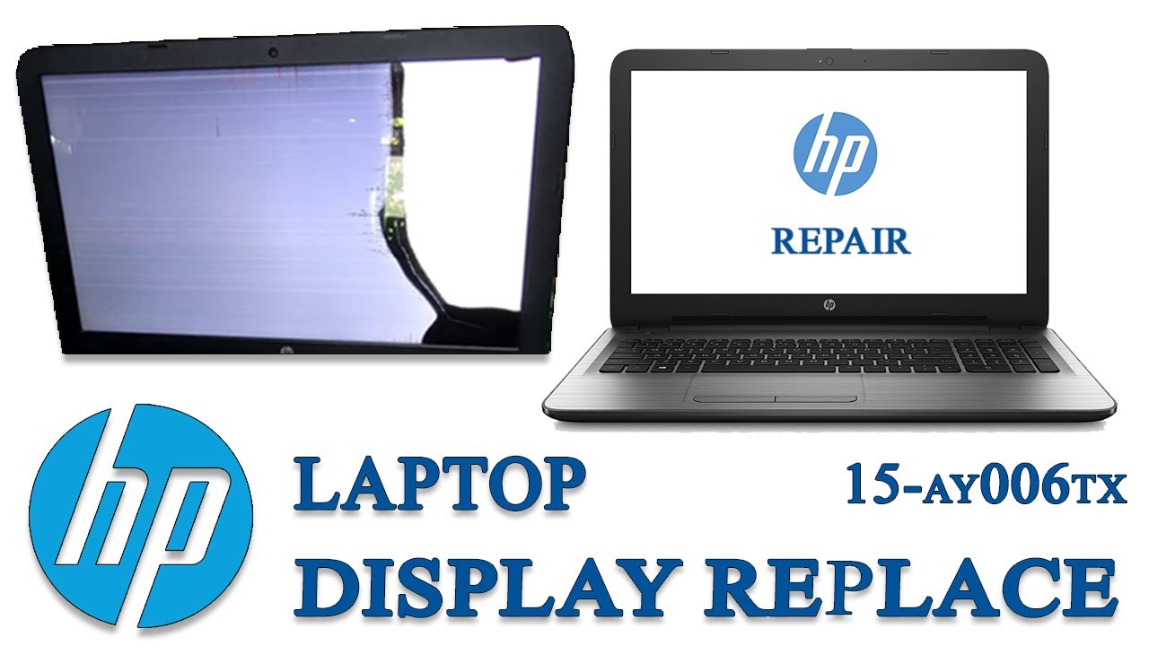 hp laptop 15 screen replacement and service - YouTube