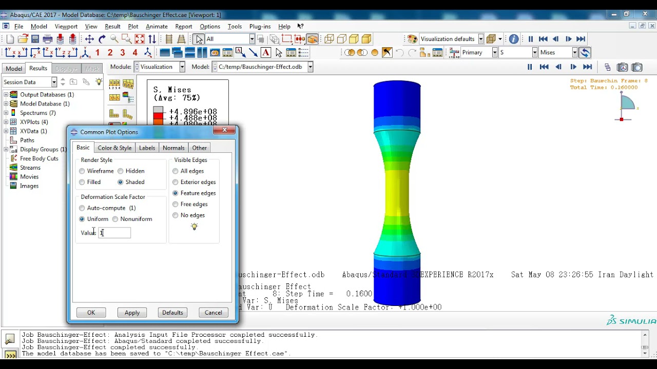 Bauschinger Effect Simulation in ABAQUS - YouTube