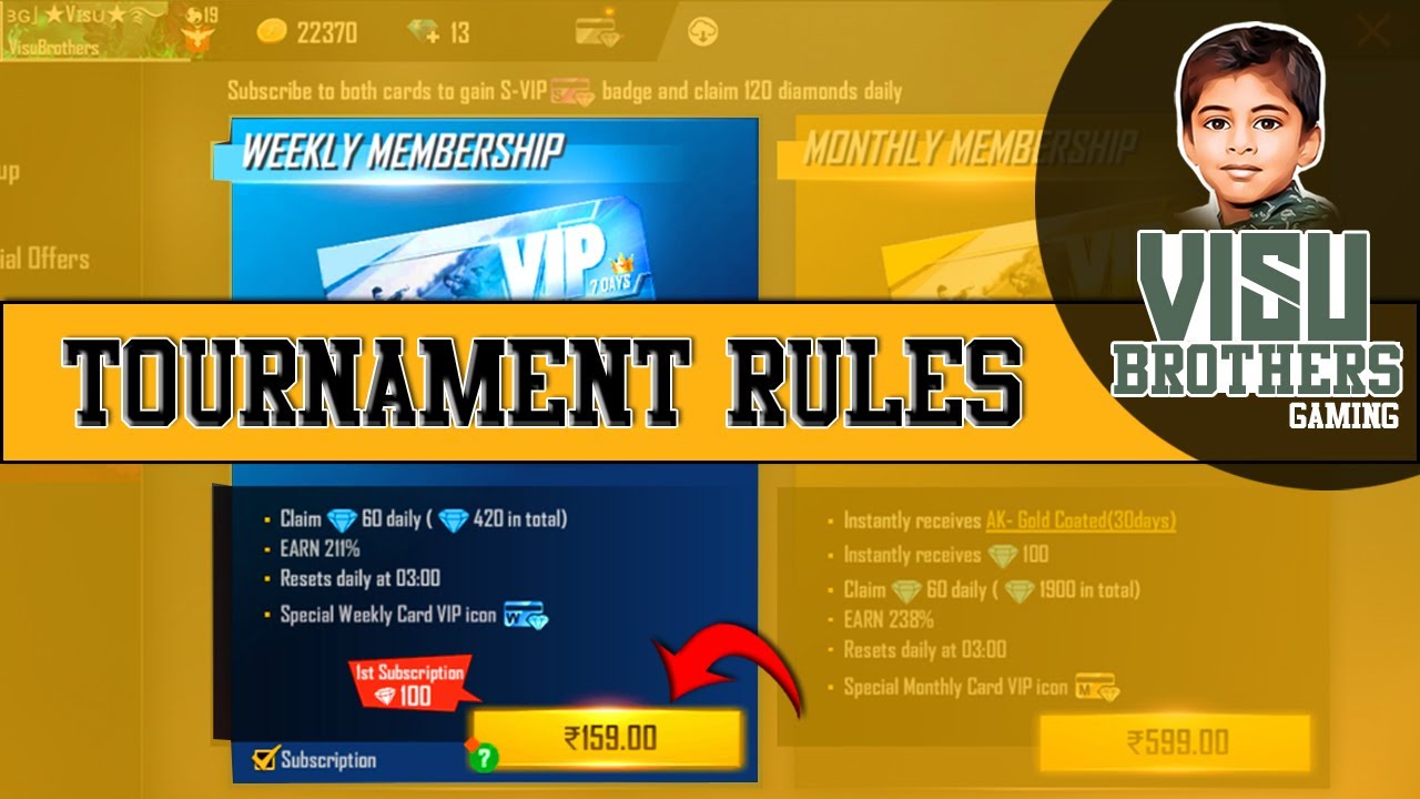 TOURNAMENT RULES | MEMBERSHIP GIVE AWAY | ACTIVE VIEWER GIVE AWAY ...