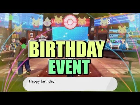 Secret BIRTHDAY Event in Pokemon Sword and Shield - YouTube