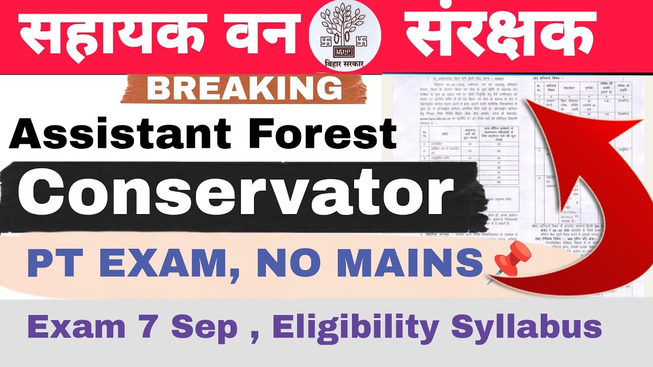Assistant Forest Conservator Vacancy 2025 ️ || Eligibility, Syllabus ...