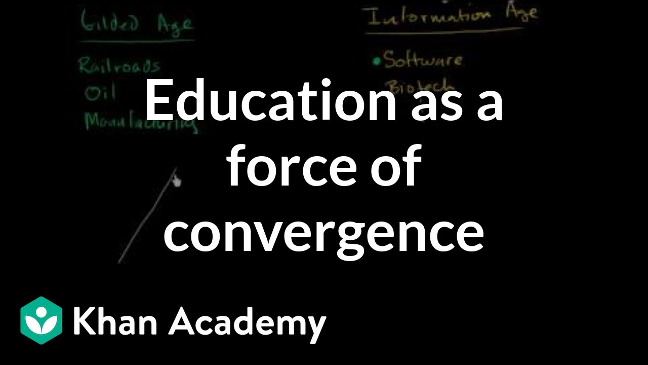 Education as a force of convergence | Macroeconomics | Khan Academy ...