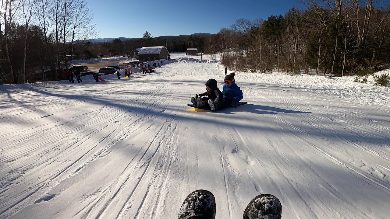 NH Sledding - YouTube