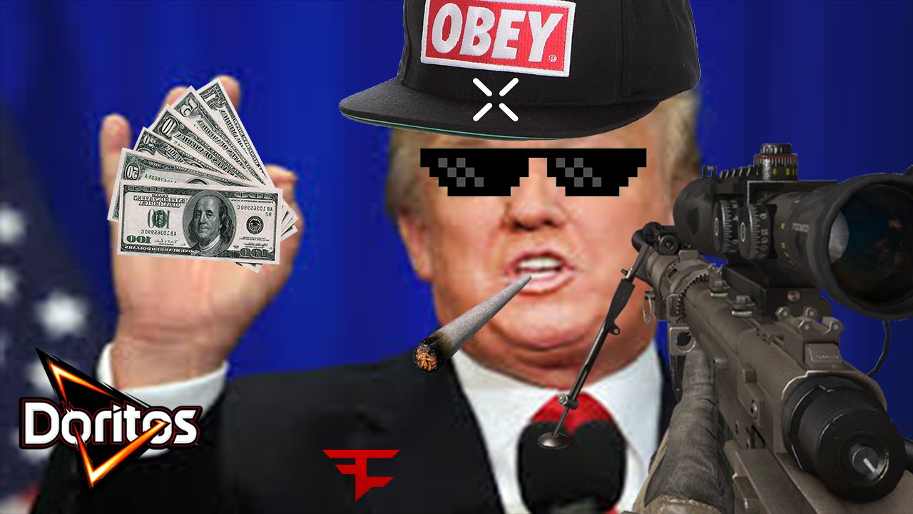 MLG DONALD TRUMP NOSCOPES OBAMA - YouTube