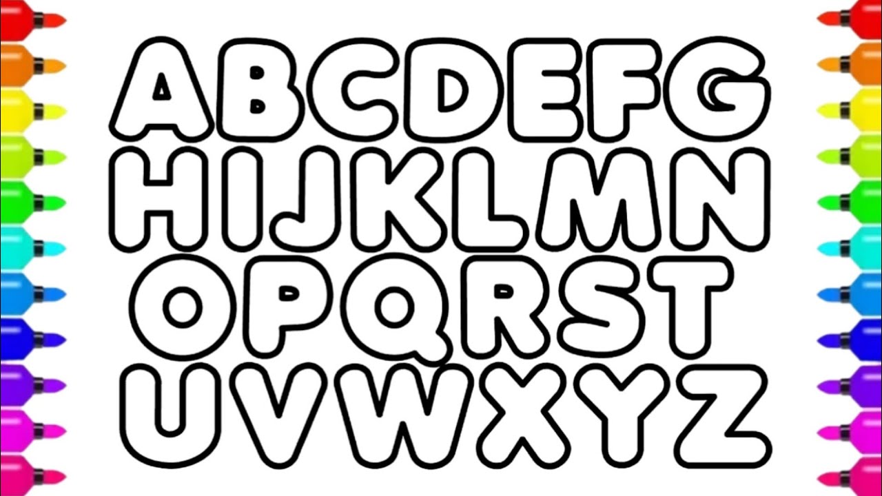 ABC Drawing | Alphabet's Drawing, painting and Coloring for kids and ...