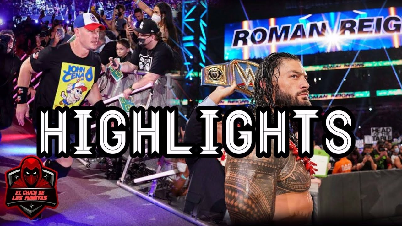 JOHN CENA VS ROMAN REIGNS HIGHLIGHTS - YouTube
