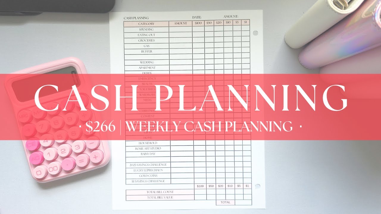 Budget With Me $226 Weekly Cash Planning | March 2025 No. 1 | Low ...