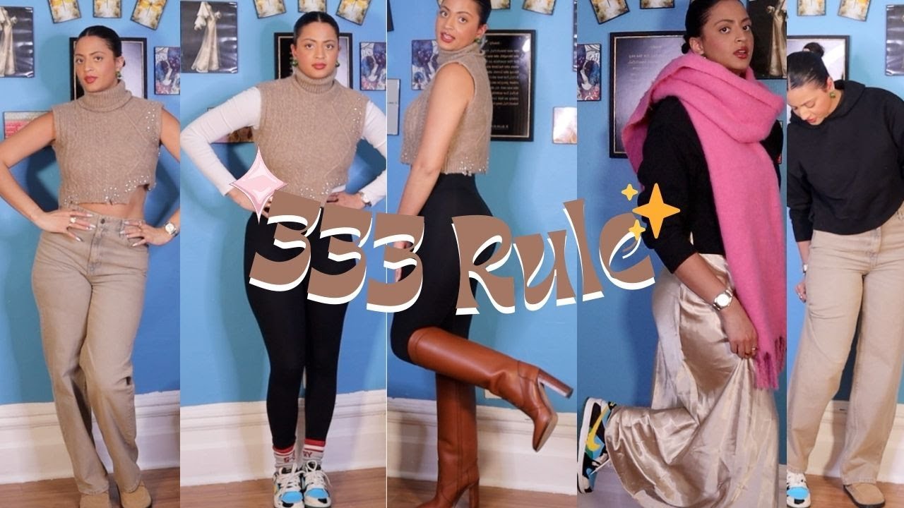 333 Rule: Outfit Inspo, warm + realistic 2024 | Sydney Hyatt - YouTube