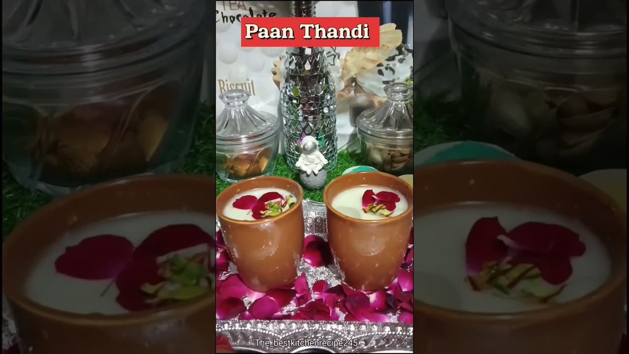 paan Thandi Recipe 🥛🤤 | Happy Holi Everyone 🥰 ️ #Thandi #paanthandi # ...