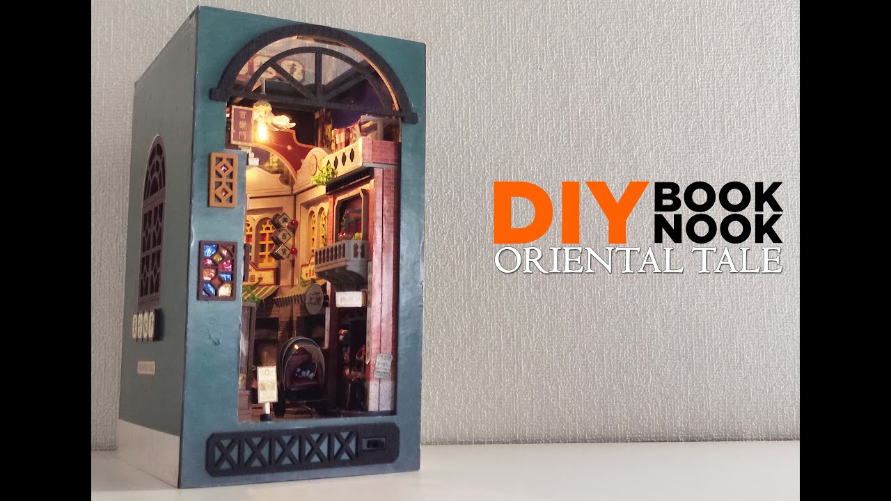 DIY Miniature House. Book Nook 'Oreintal Tale' Final - YouTube