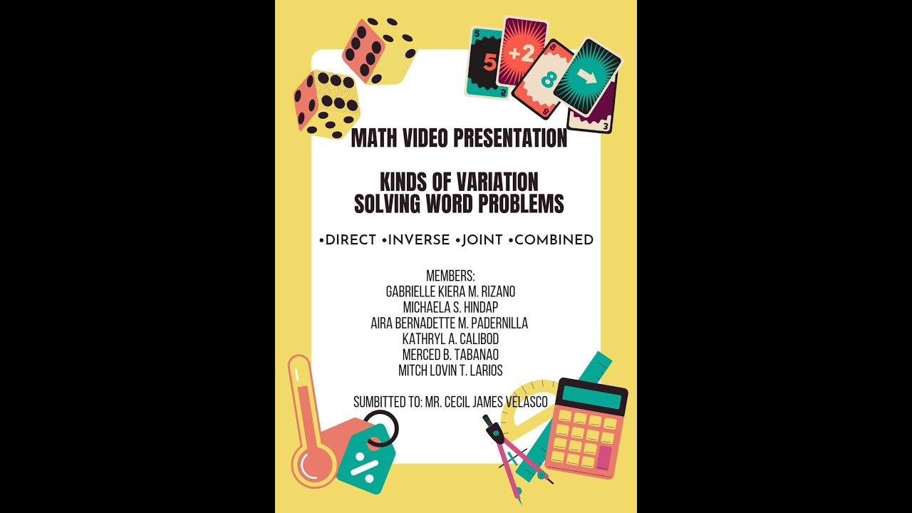 Kinds of variation and problem solving - YouTube
