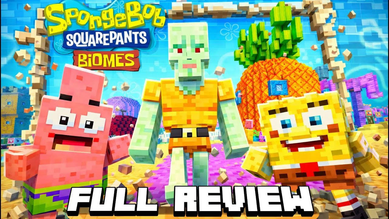Minecraft x SpongeBob SquarePants Biomes DLC Review for Minecraft ...