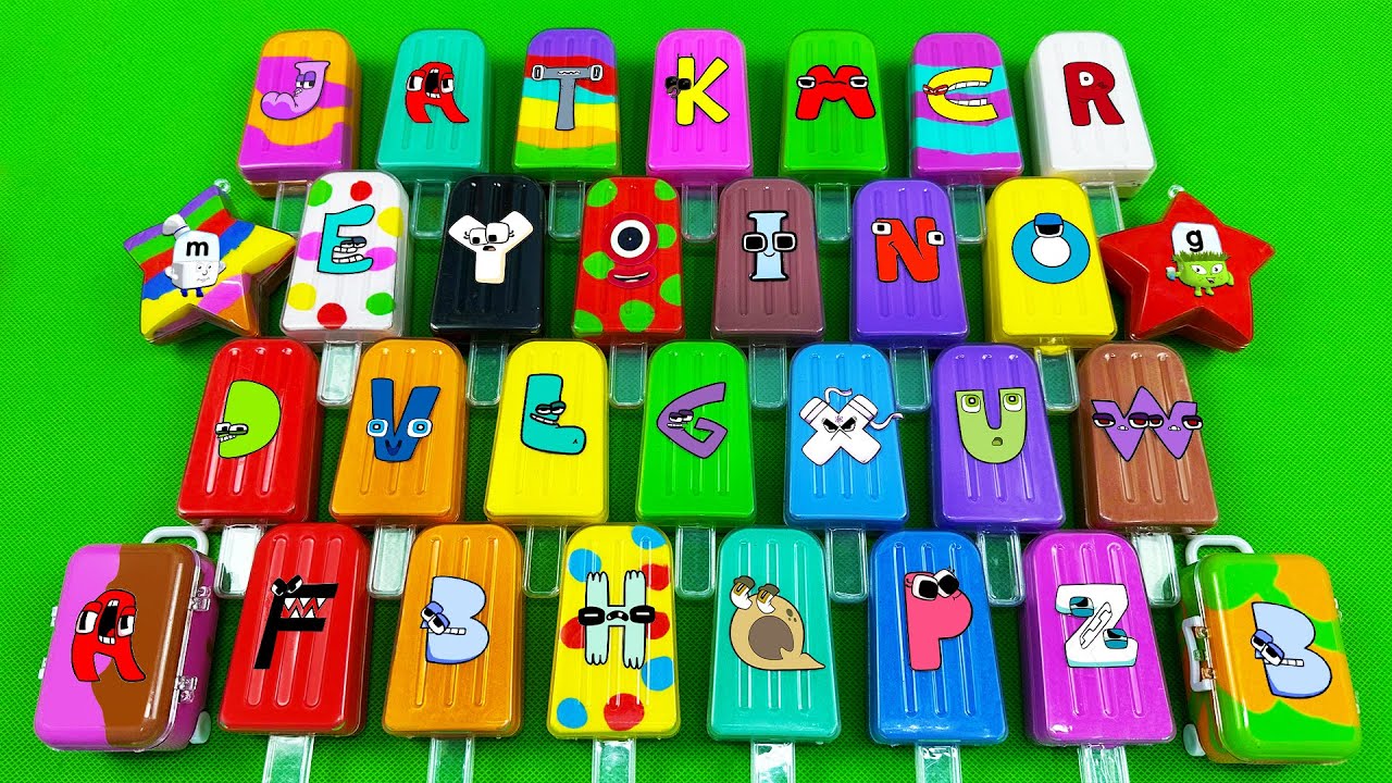 Alphabet Lore A-Z: Looking SLIME Ice Cream, Suitcase Mixed Colorful ...