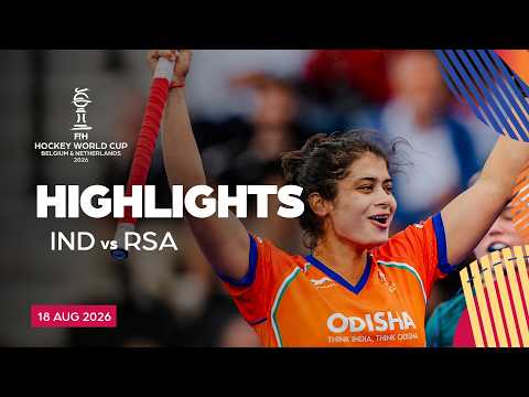 FIH Hockey-Weltmeisterschaft der Frauen 2026, Spiel 15: Indien gegen Südafrika | #HWC2026